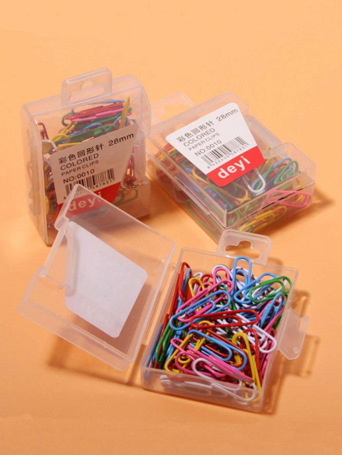 1 Box 85pcs Color 28mm Paper Clips, Creative Ins Style Paper Clips ...