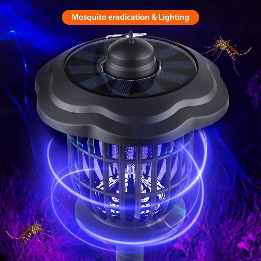 1 Pc Solar Mosquito Light, Type C, Rechargeable Waterproof Outdoor ...