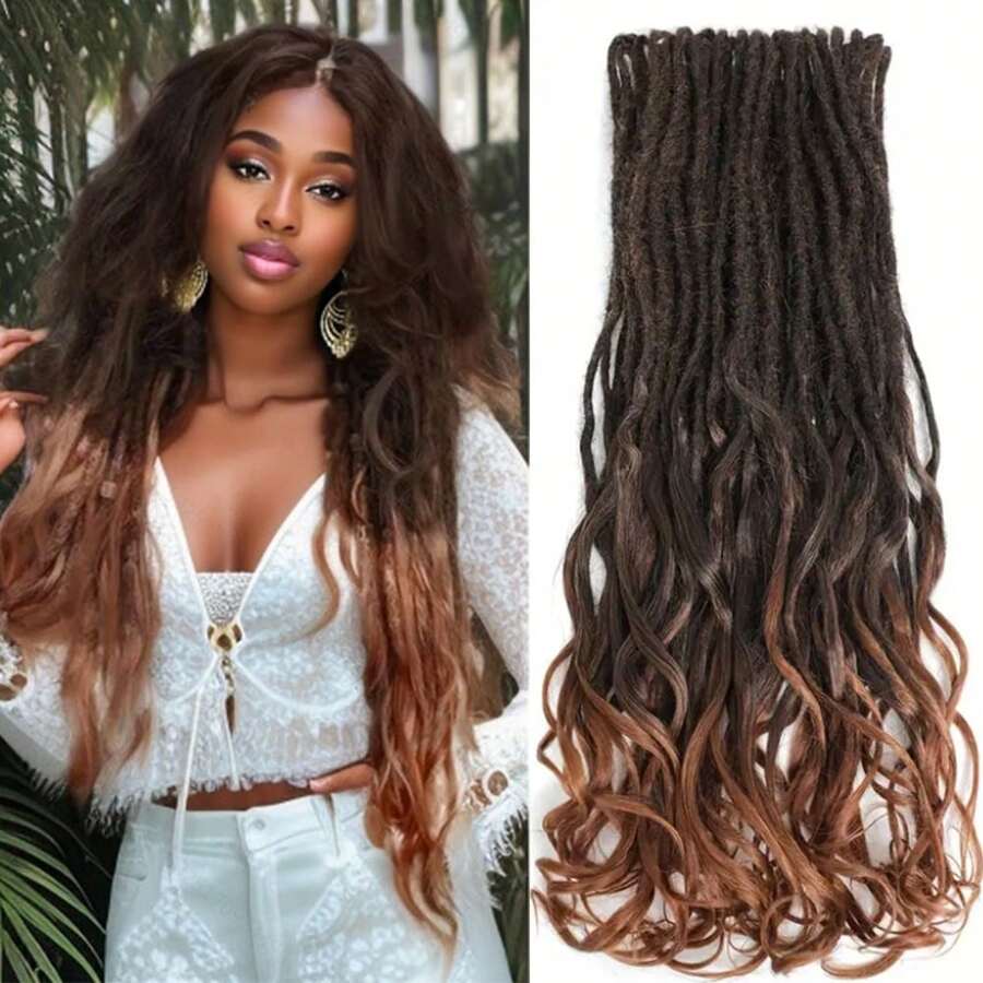 Extensiones sintéticas de rastas de doble extremo con onda suelta de 24 ...
