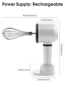 Wireless Handheld Mixer, Electric Mixer, Electric Egg Beater, Milk ...