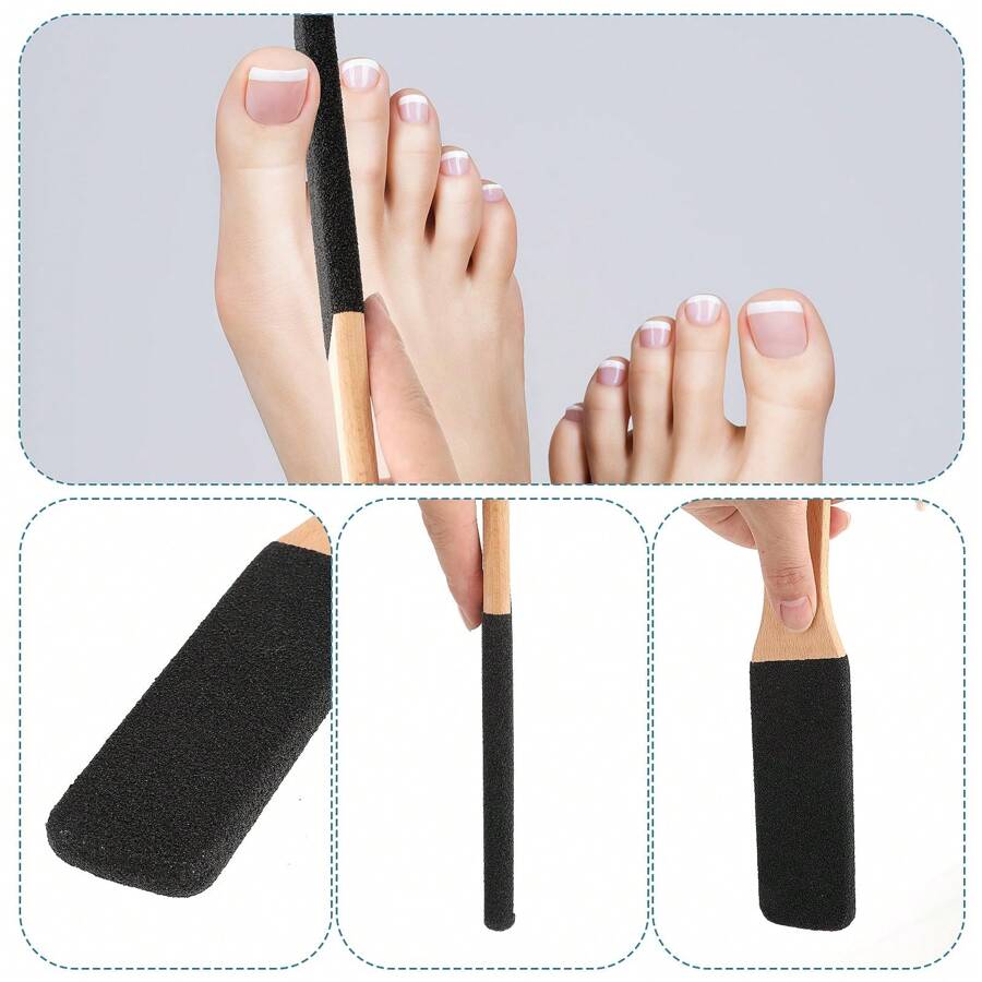 Lima per piedi in legno professionale per pedicure - rimuove talloni ...