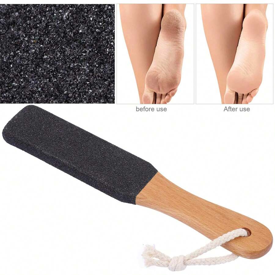 Lima per piedi in legno professionale per pedicure - rimuove talloni ...
