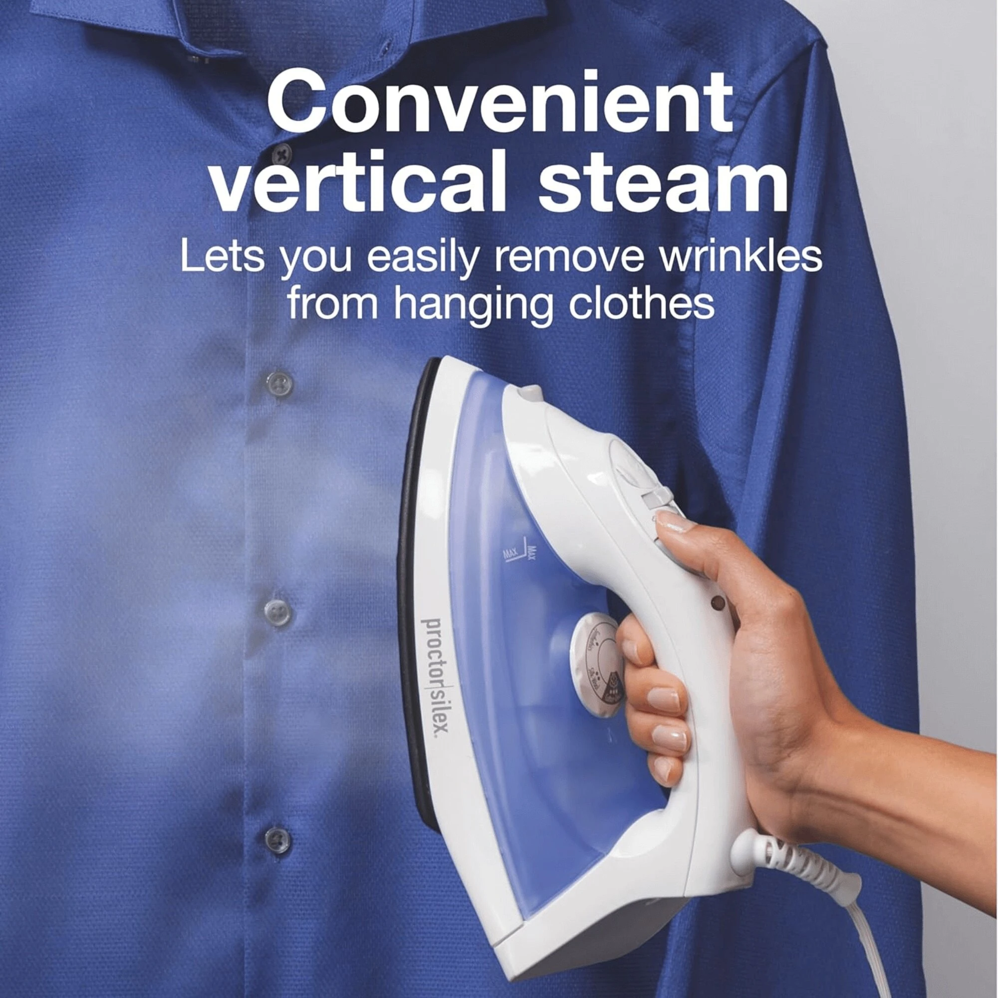 Proctor Silex Non-Stick Adjustable Steam Iron With Spray And Steam ...