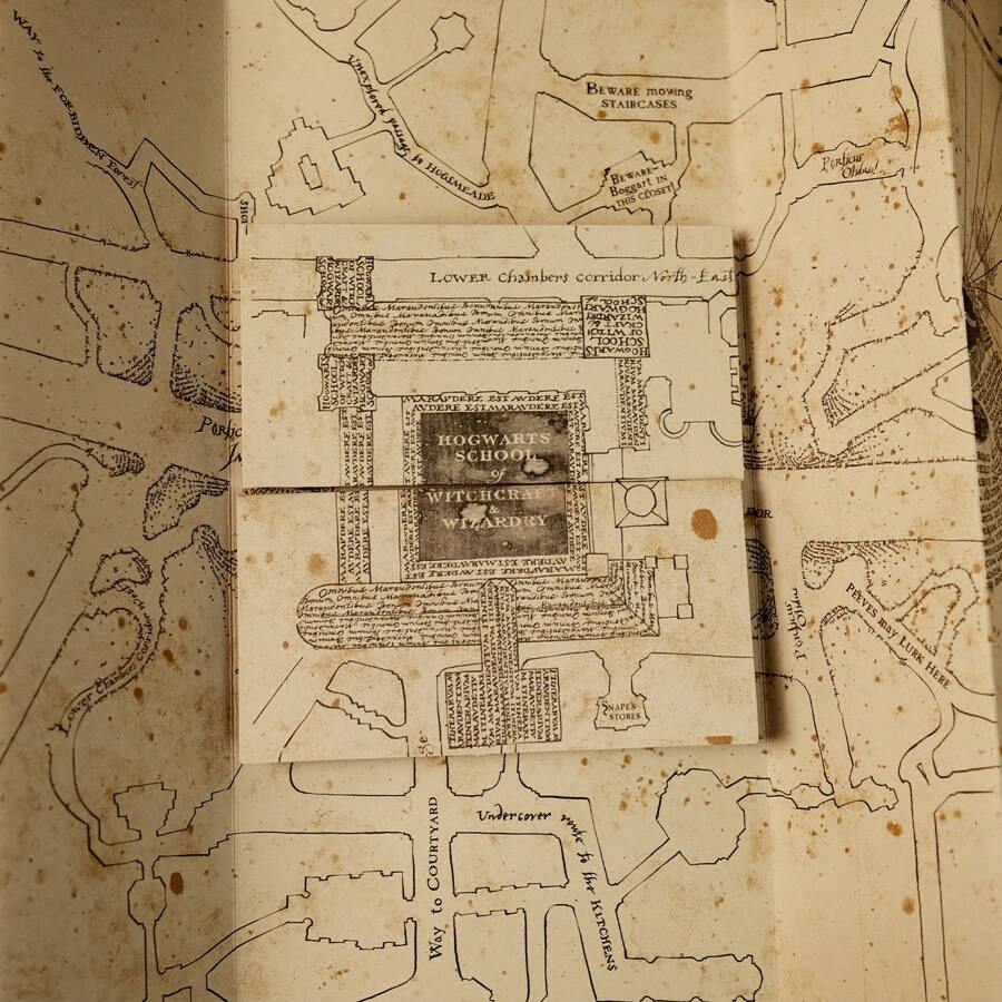 Harry Potter 1pc Marauder's Map,Aesthetic COSPLAY Prop,Magic Treasure ...