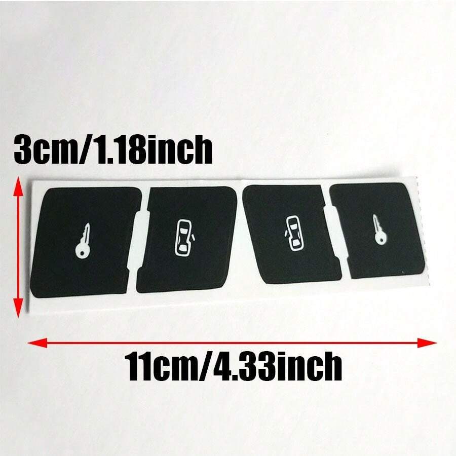 Left+Right Car Door Lock Control Switch Button Repair Kit, Matte Black ...