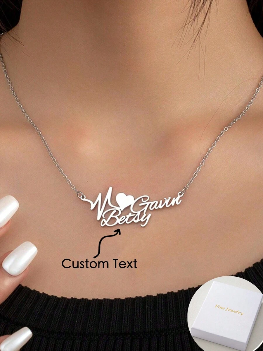 Fashionable Personality, Unique, Heart Rate Heart Heart Nameplate ...