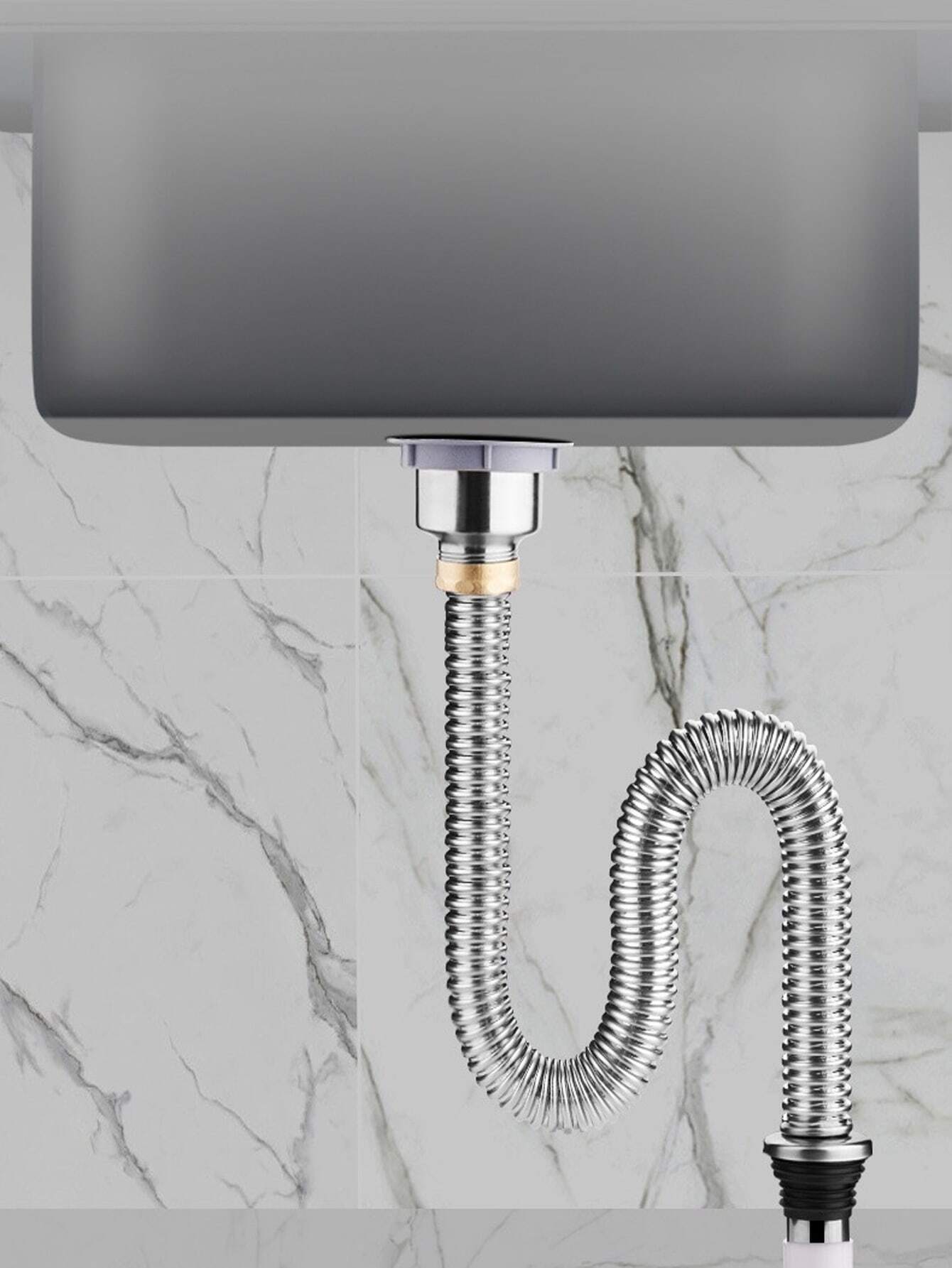 Kitchen Wash Basin Stainless Steel Downpipe Drainer High Temperature ...