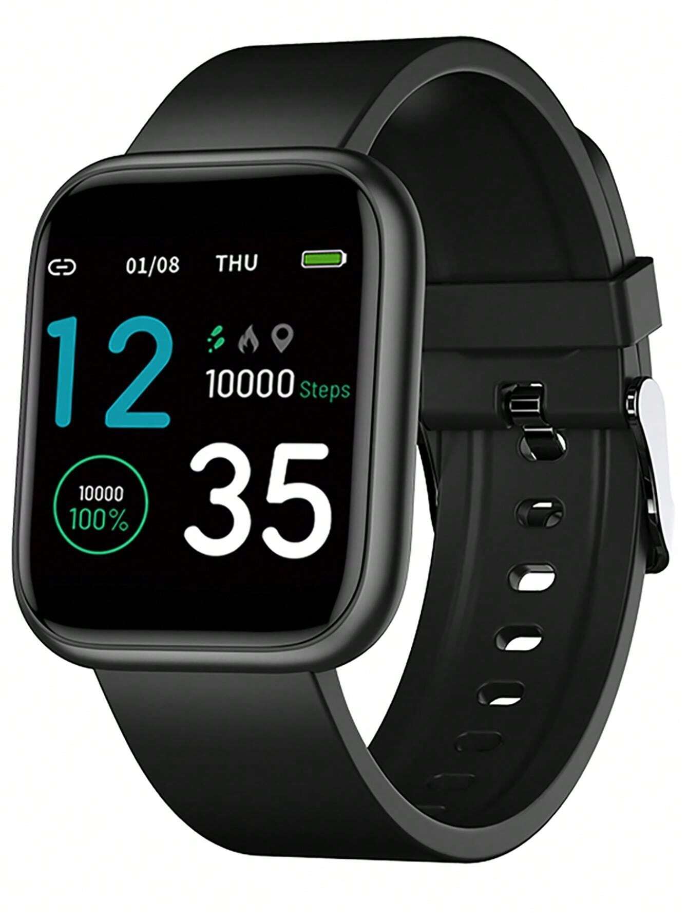 Montre connectée multifonctions avec messagerie, musique, météo et ...