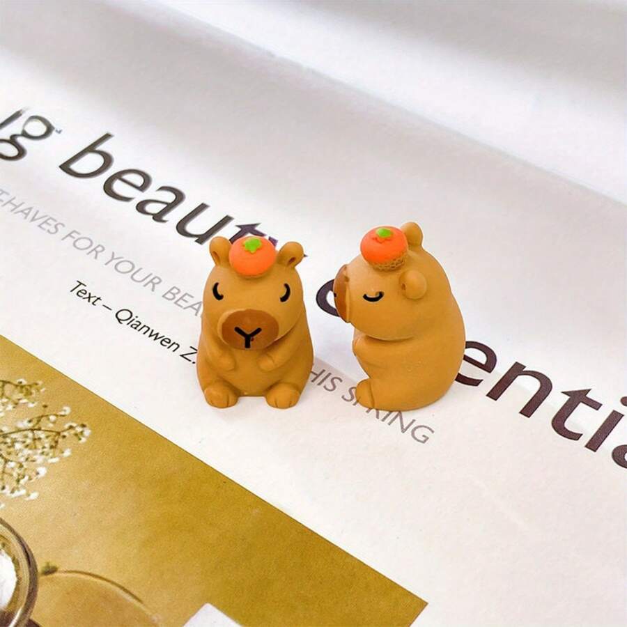 5/10/20Pcs Capybara Figurines Mini Capybara Tiny Resin Capybara Capybara Gifts Little Capybara ...