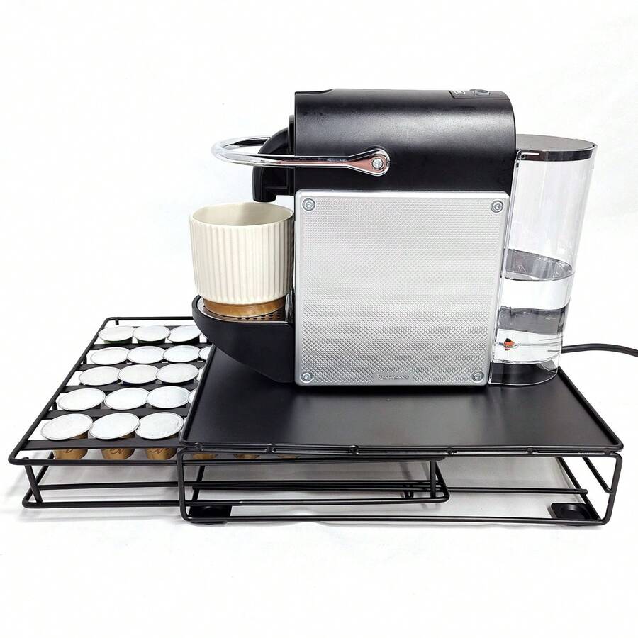 Capsule Storage Metal Coffee Rack Drawer Storage Box 40 Granule Desktop ...