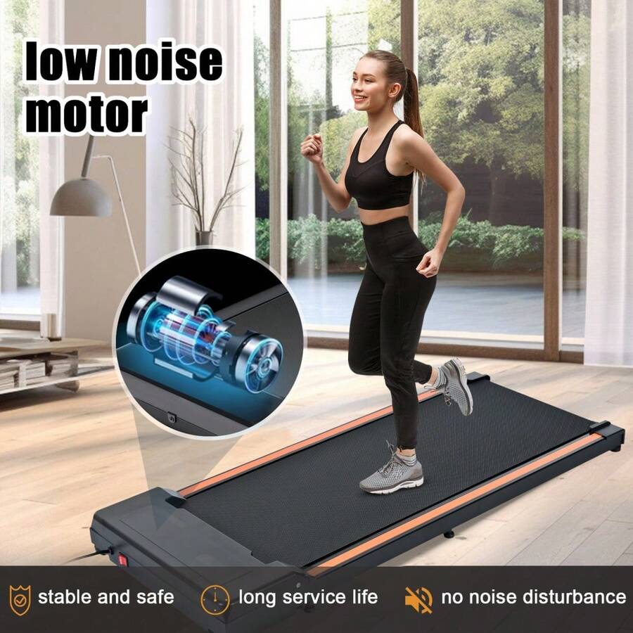 Under Table Portable Treadmill, Family Walking Desktop Treadmill, 0.6 ...