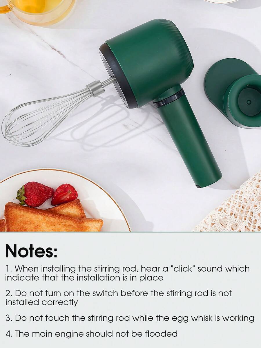 Wireless Handheld Mixer, Electric Mixer, Electric Egg Beater, Milk ...