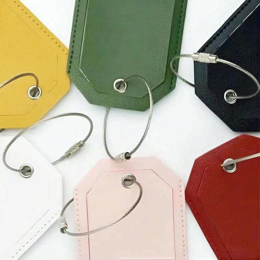 Luggage Tag Anti-Loss Identification Tag Pu Luggage Boarding Pass ...