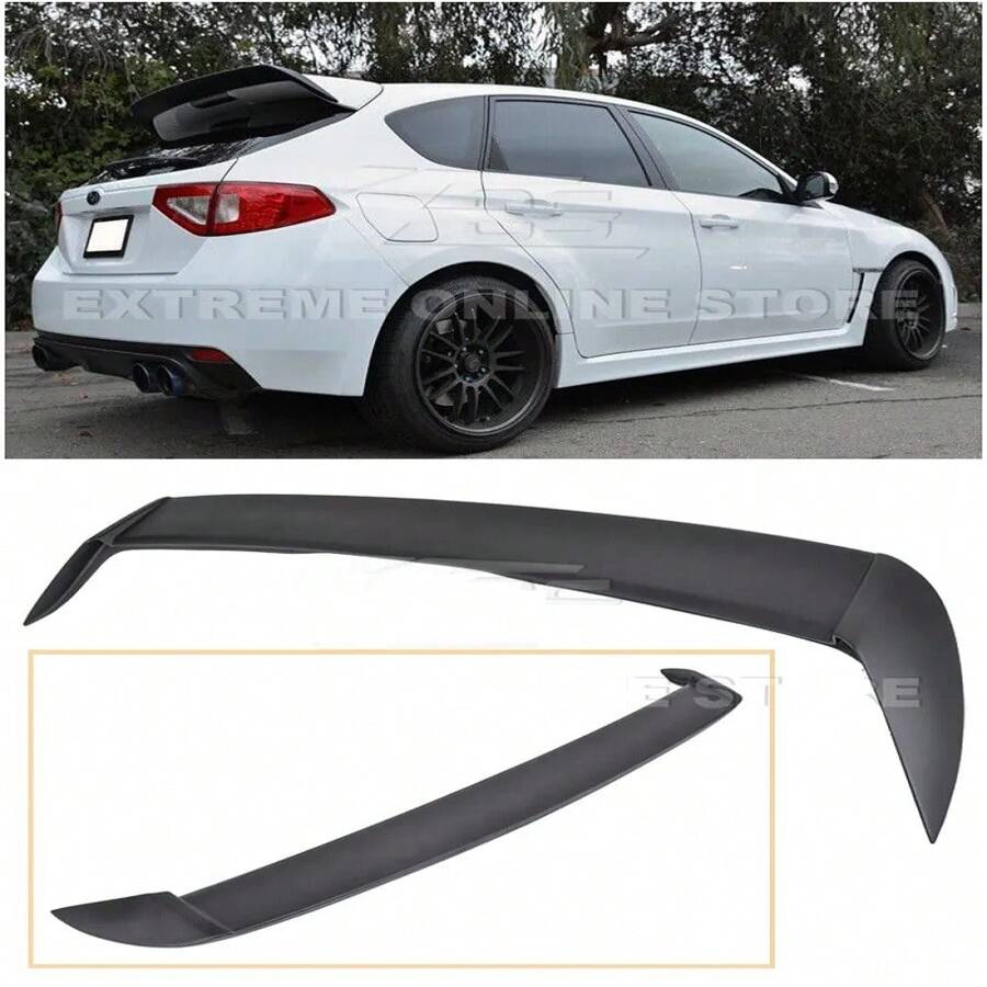 For 08-14 Subaru WRX & STi Add-On Rear Roof Wing Spoiler Gurney Flap ...