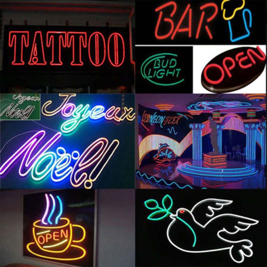 Wire Hilo 3m Traje Luminoso Luz Tira Neon Cable Led Dj Bar,Práctico ...