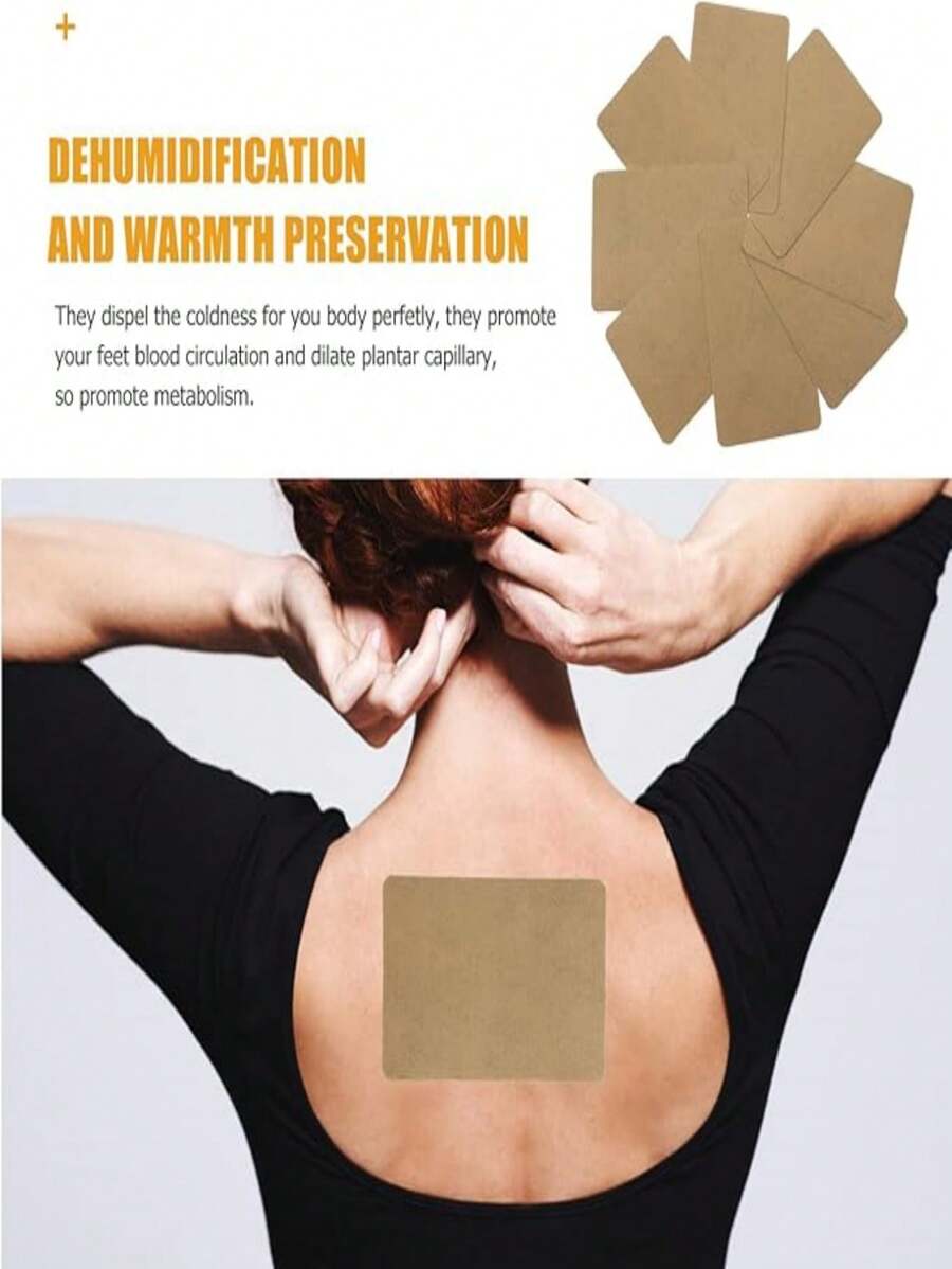 12Packs Ginger Pad Heating Foot Pad Ginger Patches Adhesive Heat ...