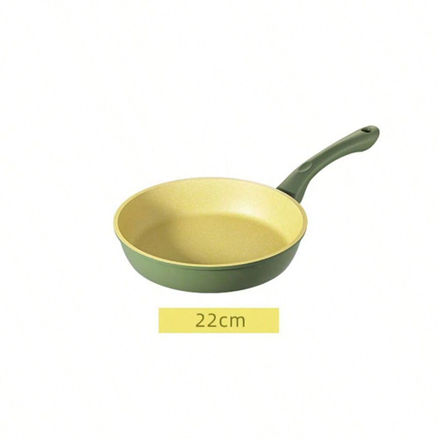 Avocado Green Frying Pan, Cooking Pot 5-Piece Set, Dark Colored ...