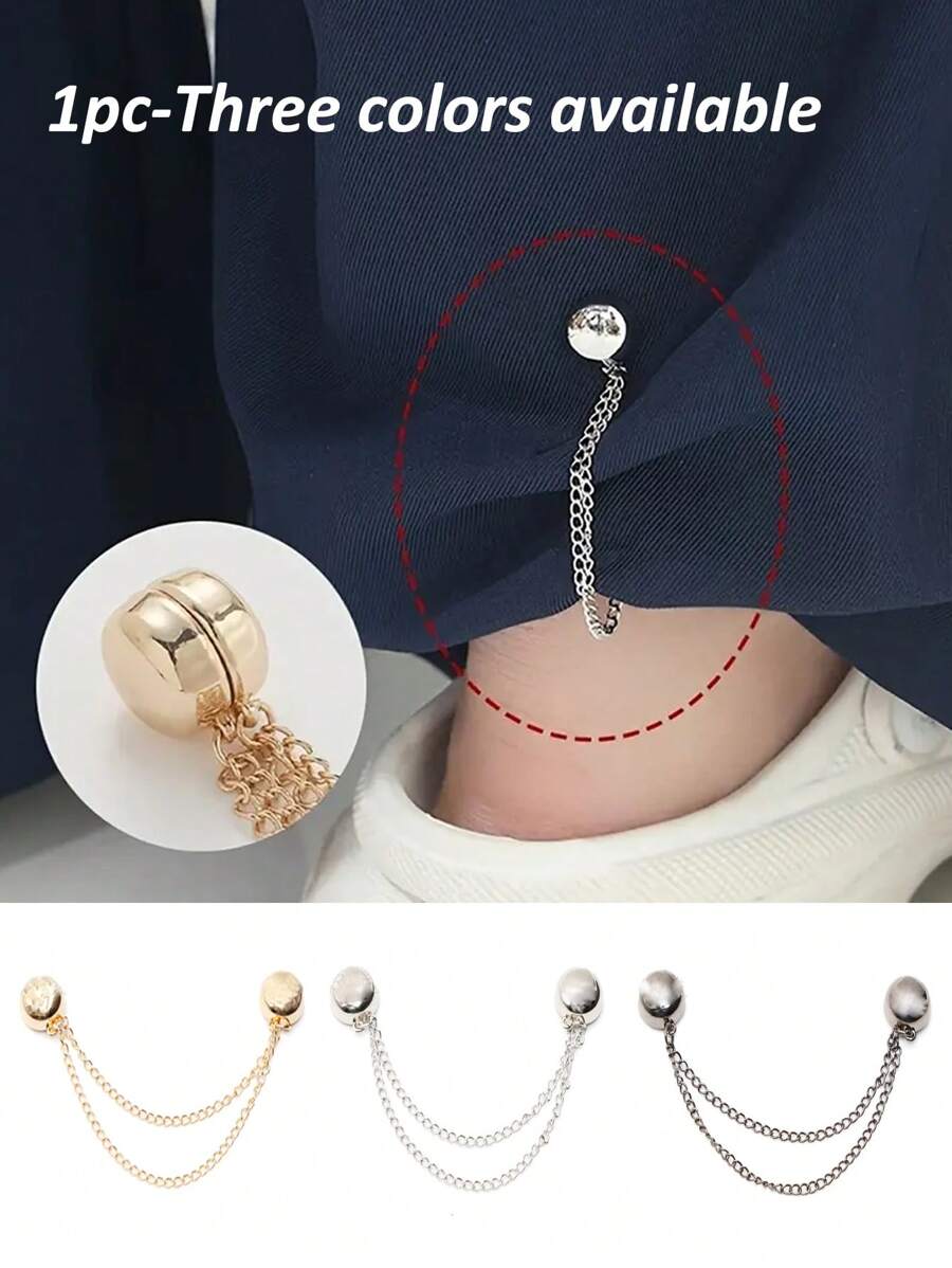 1Pc No-Sew Magnetic Hem Clips For Pants And Sleeves - Detachable Metal ...