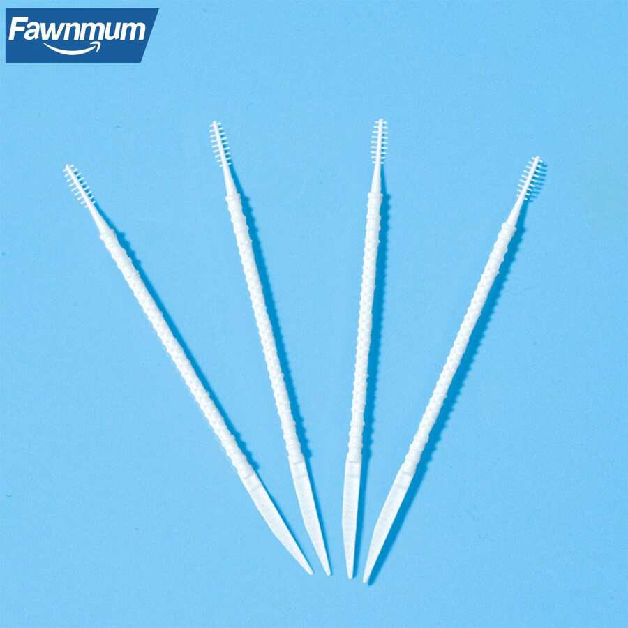 Fawnmum Fawnmum 300pcs Toothpick Brush, Dental Brush, Plastic Toothpick ...