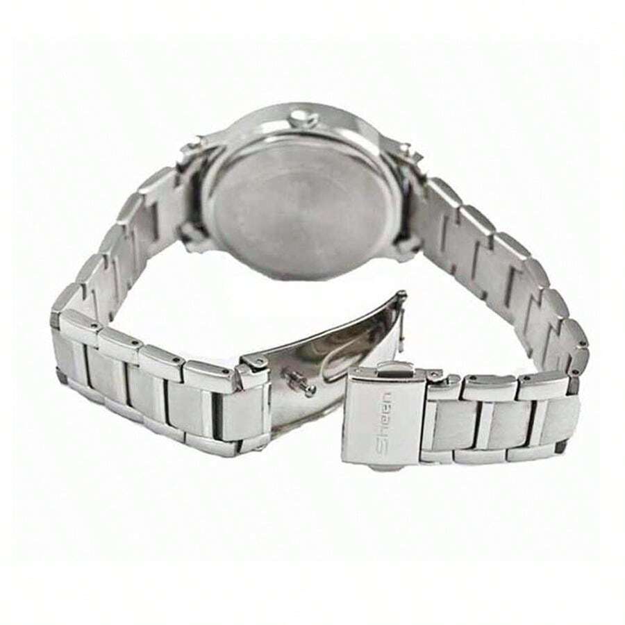 Casio Reloj Casio Sheen analógico para mujer, esfera rosa, cristal ...