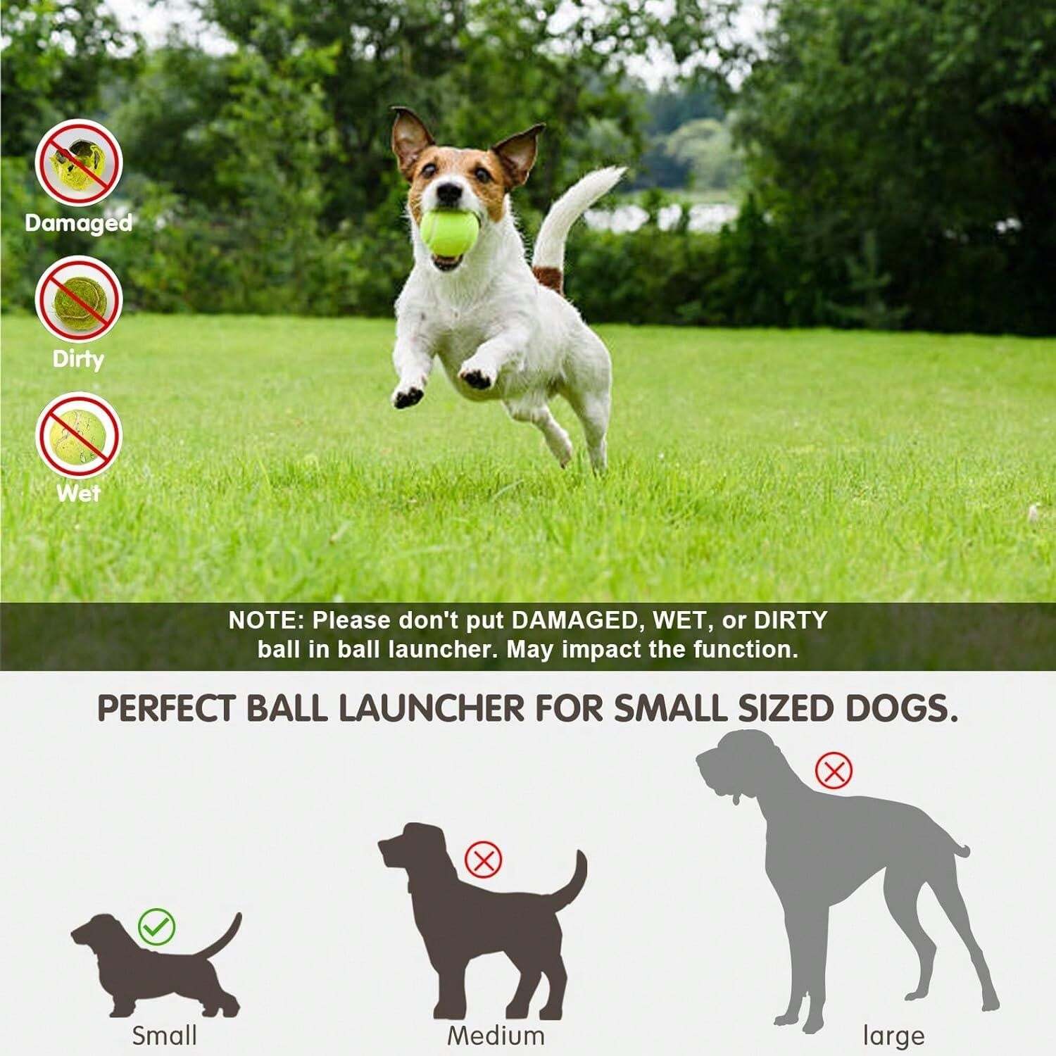 Dog Toy Automatic Ball Launcher, Dog Toy Ball Throwing Interactive Dog ...