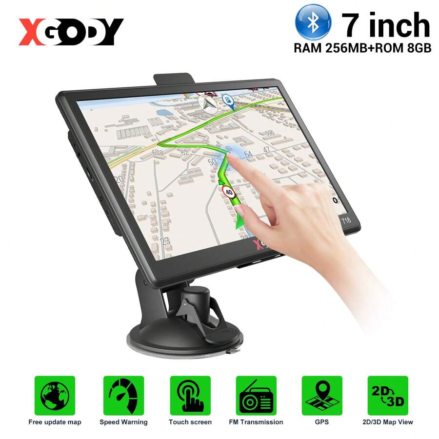 XGODY XGODY 7 Inch GPS Car Navigation Truck Vehicle Navigation Device ...