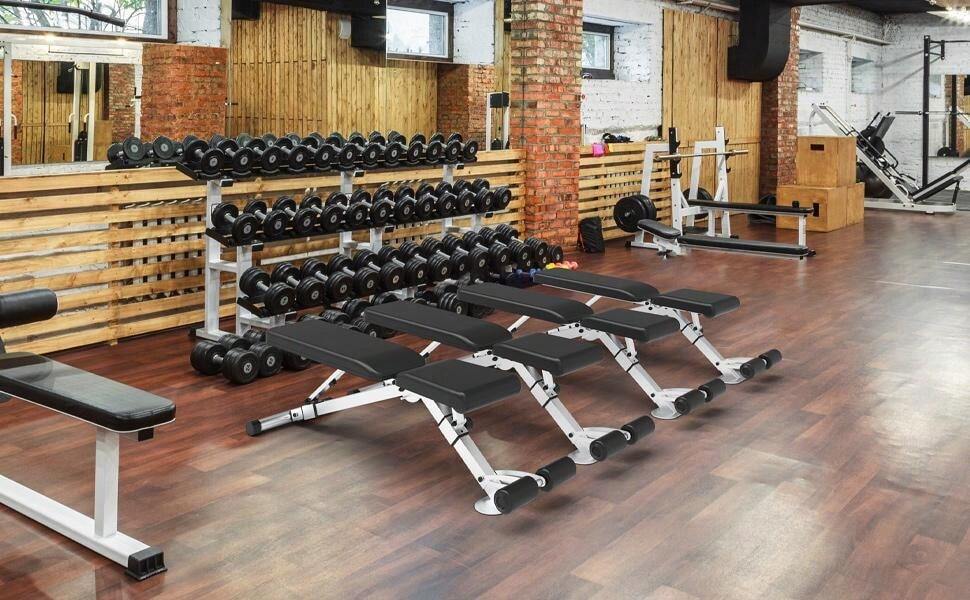 Adjustable Weight Bench Foldable Workout Exercise Bench With Automatic ...