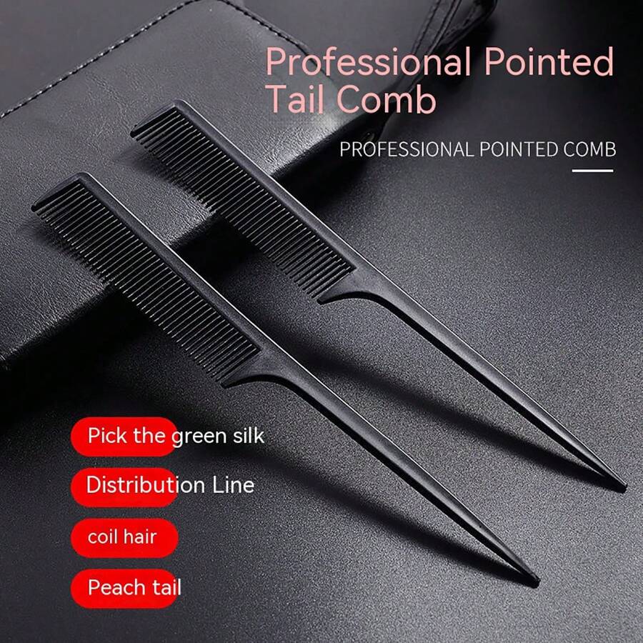 1pc. Color Hair Comb Black Pointy Tail Comb Long Tail Comb Plastic ...