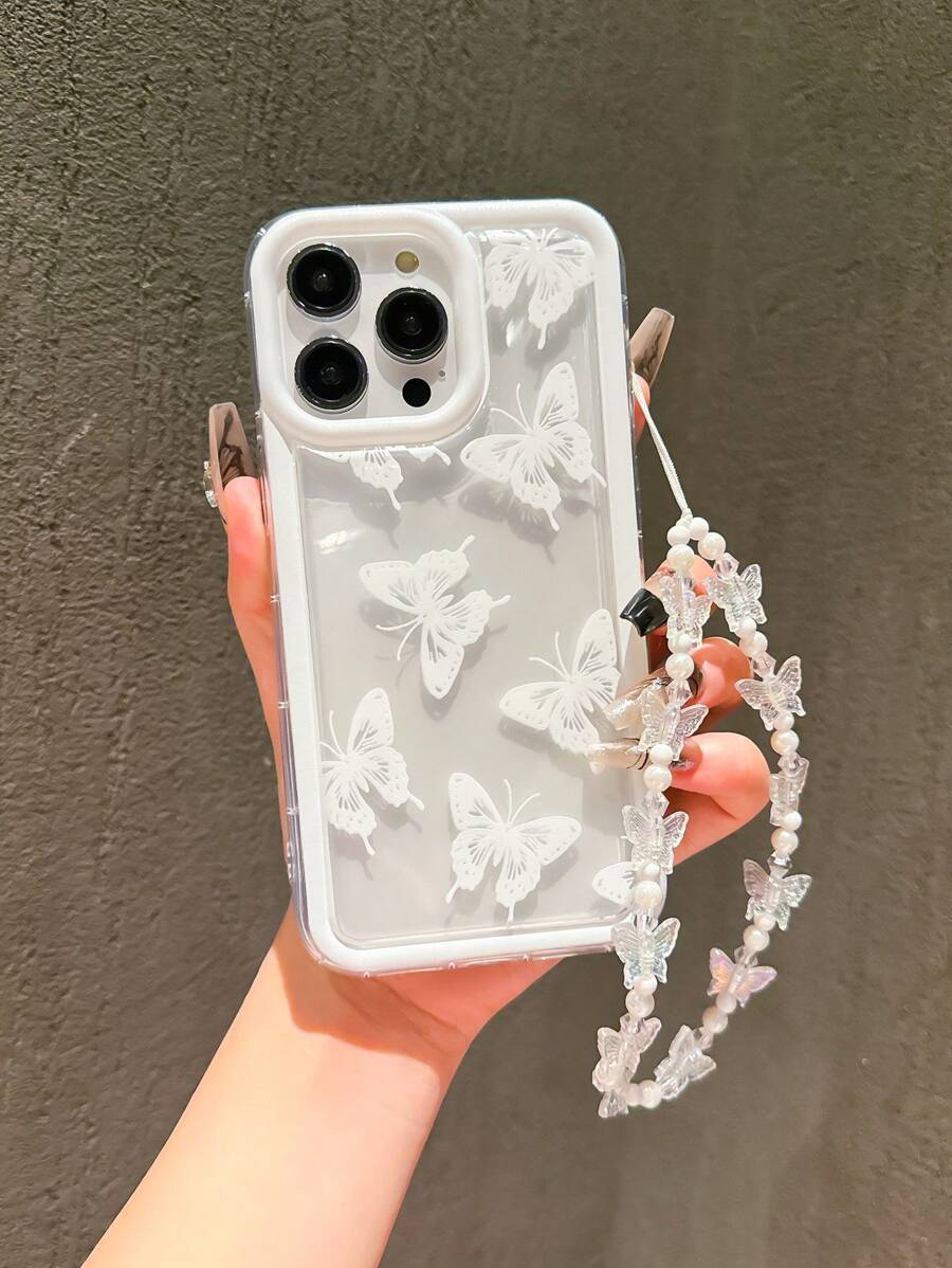 Iphone 16 Minimalist Butterfly Shockproof Phone Case With Butterfly ...