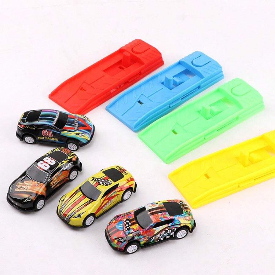 Conjunto de mini coche de carreras de propulsión con cohete - juguetes ...