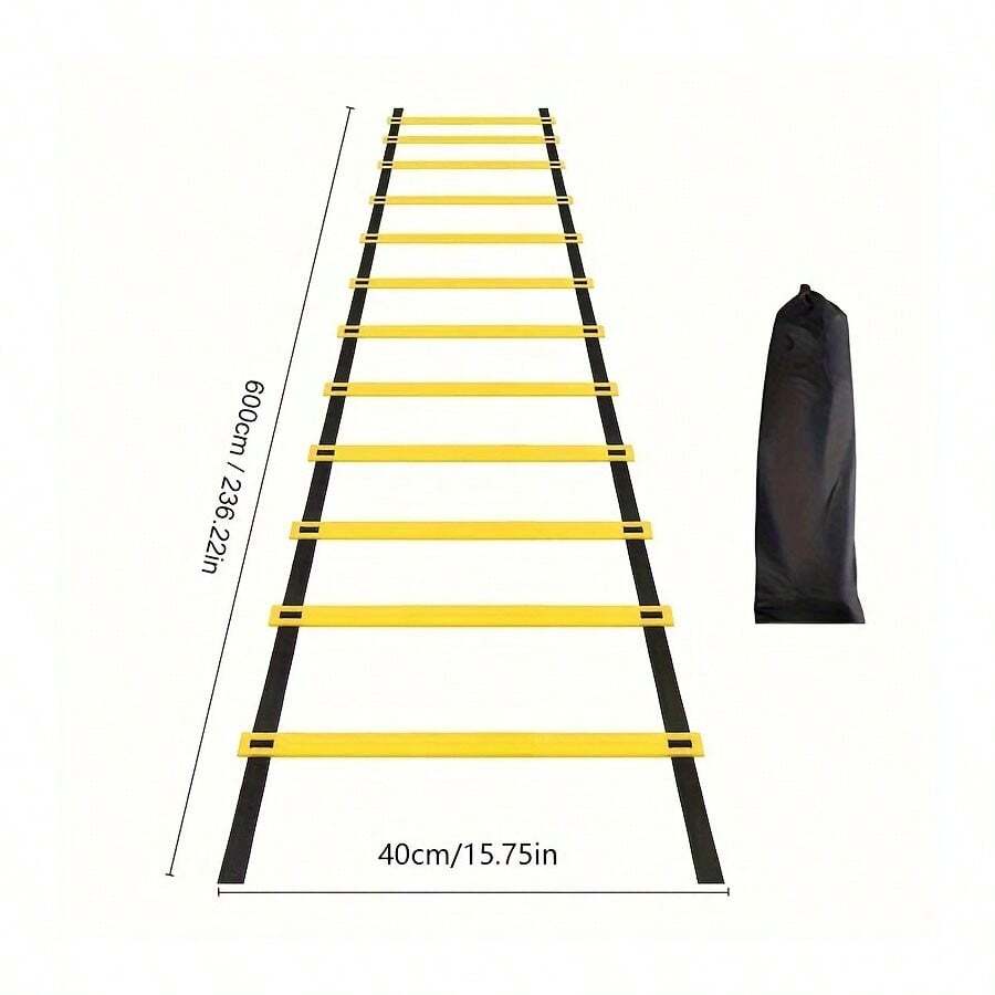 6 Meter 12 Rung 40cm Agility Training Ladder, Removable & Portable ...