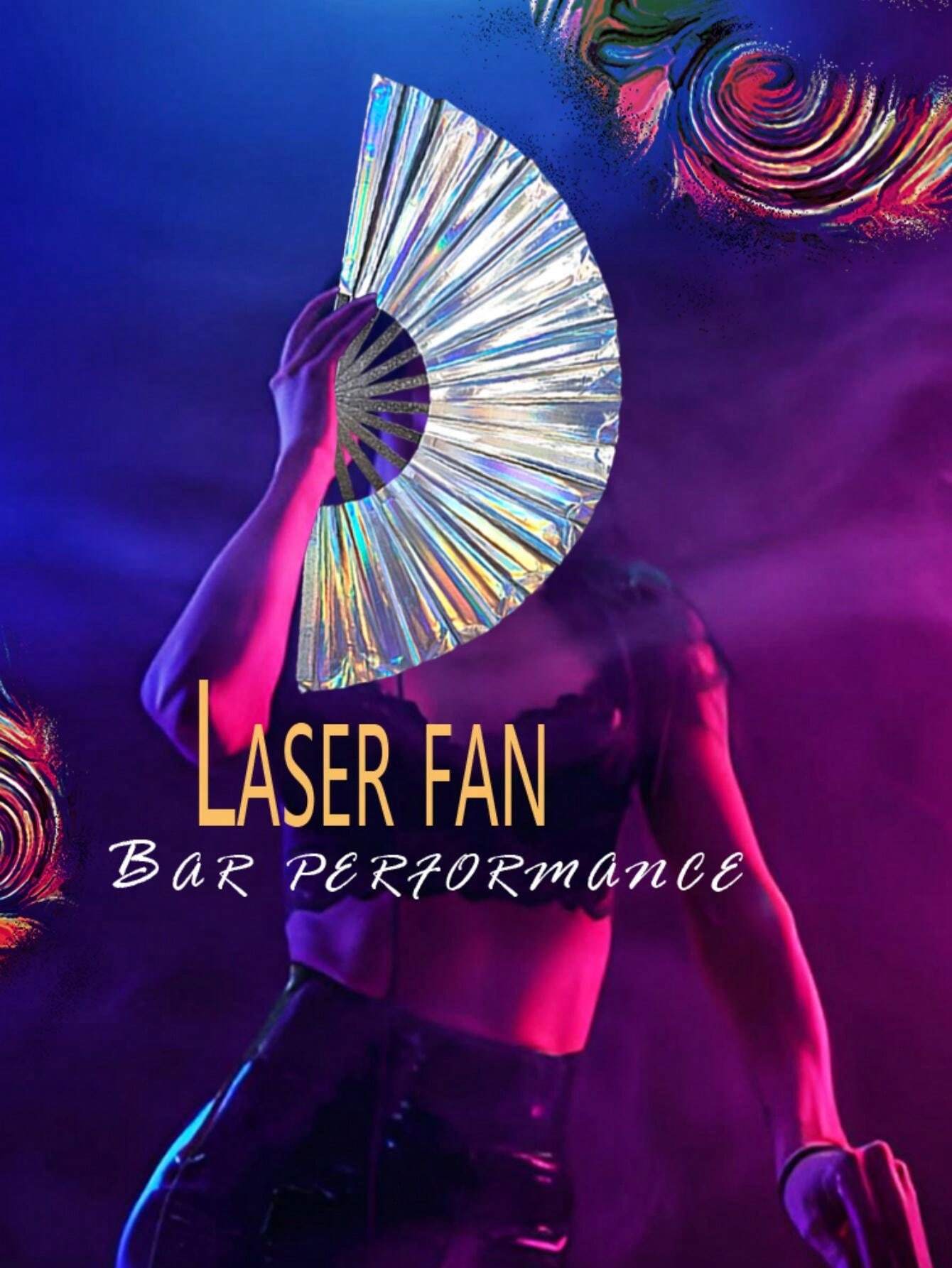 1 Piece 3D Laser Fan For Boys And Girls, Fashionable Fluorescent ...