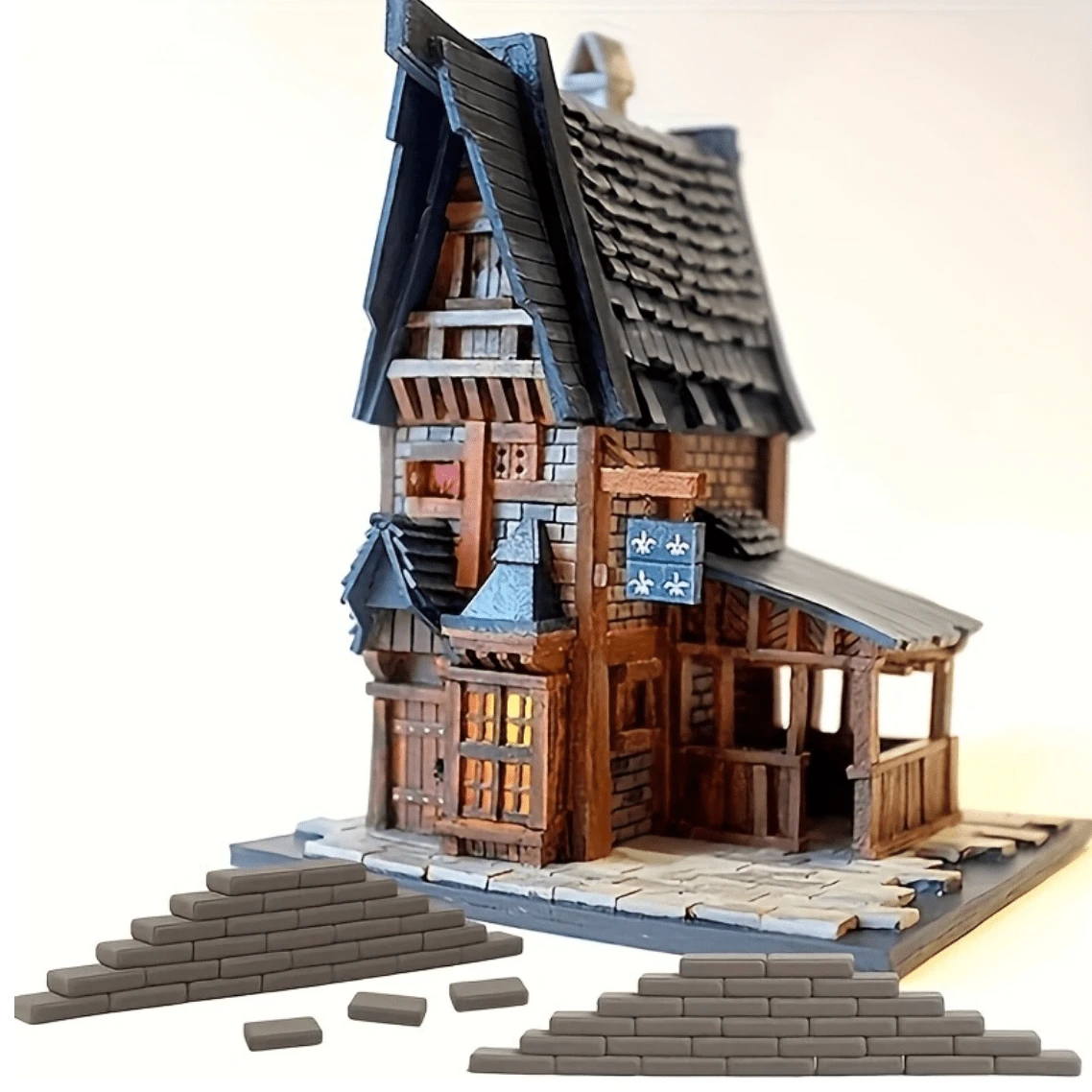 Mini Building Bricks For DIY, Miniature Architectural Scenes Micro ...