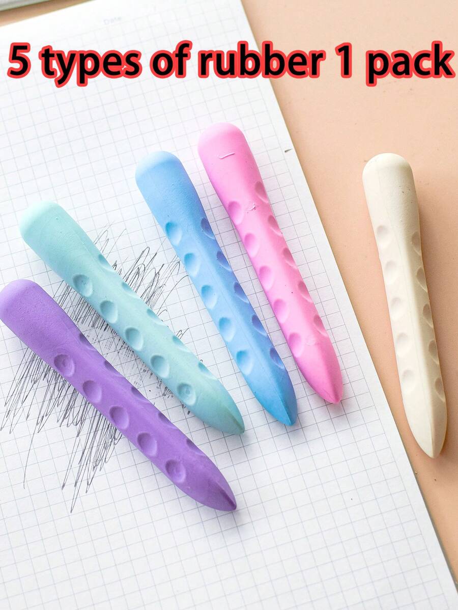 5 Erasers 1 Package Large Erasers For Elementary And Middle School ...
