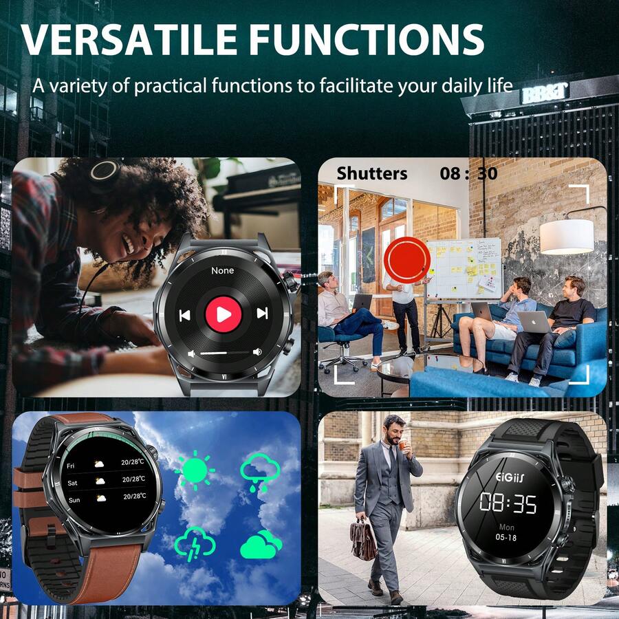 EIGIIS Smartwatch da uomo 2024 HOT con display AMOLED HD da 1,43 ...