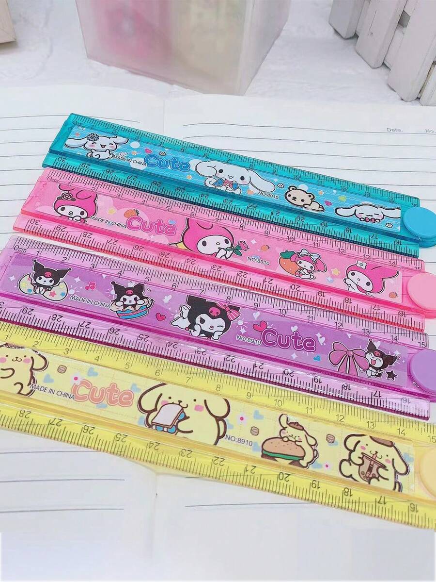 Sanrio Sanrio Ruler Cartoon Cinnamoroll My Melody Kuromi Rulers ...