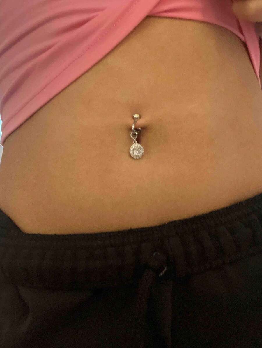 Fake Belly Round Fake Belly Piercing Clip On Umbilical Navel Fake ...