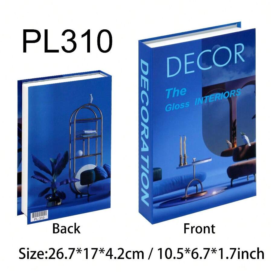 1pc Openable Faux Book Storage Box, Luxury Fake Book Set Home Decor ...