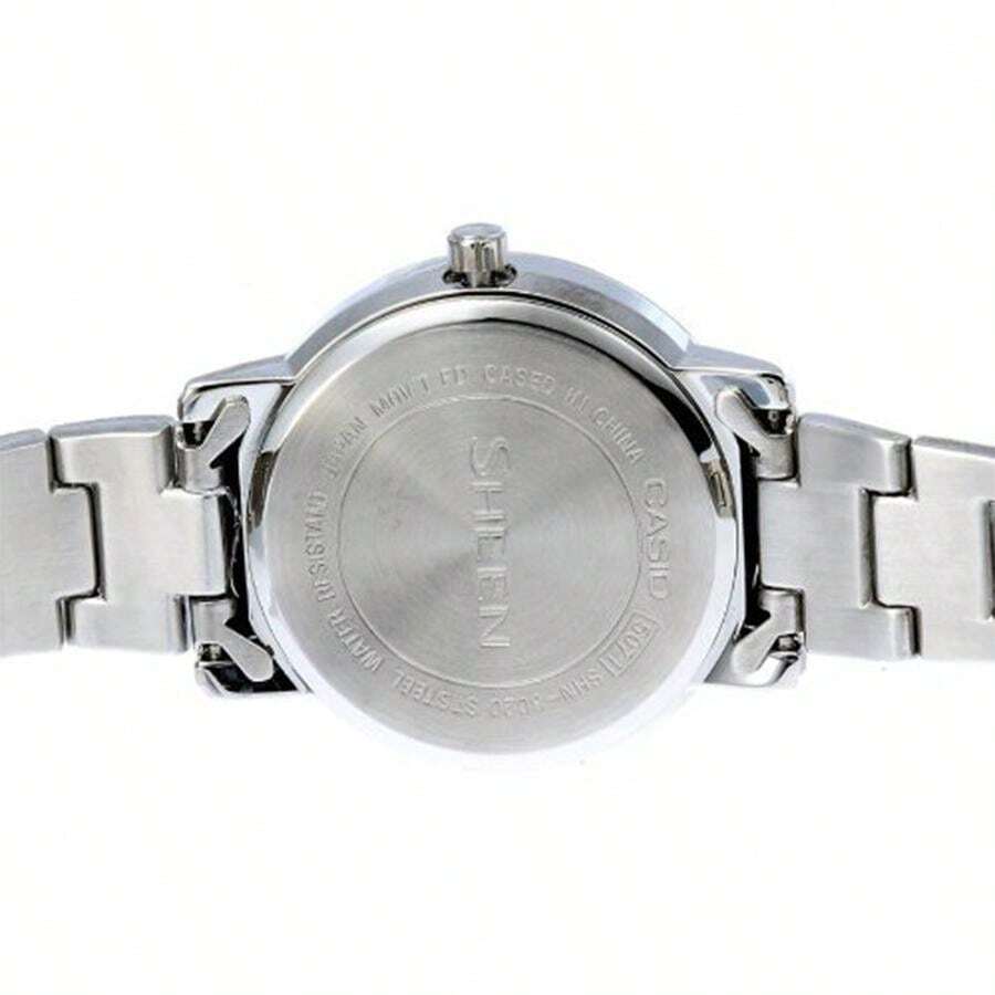 Casio SHEEN Series Women Watches Waterproof Stainless Steel Strap Black ...