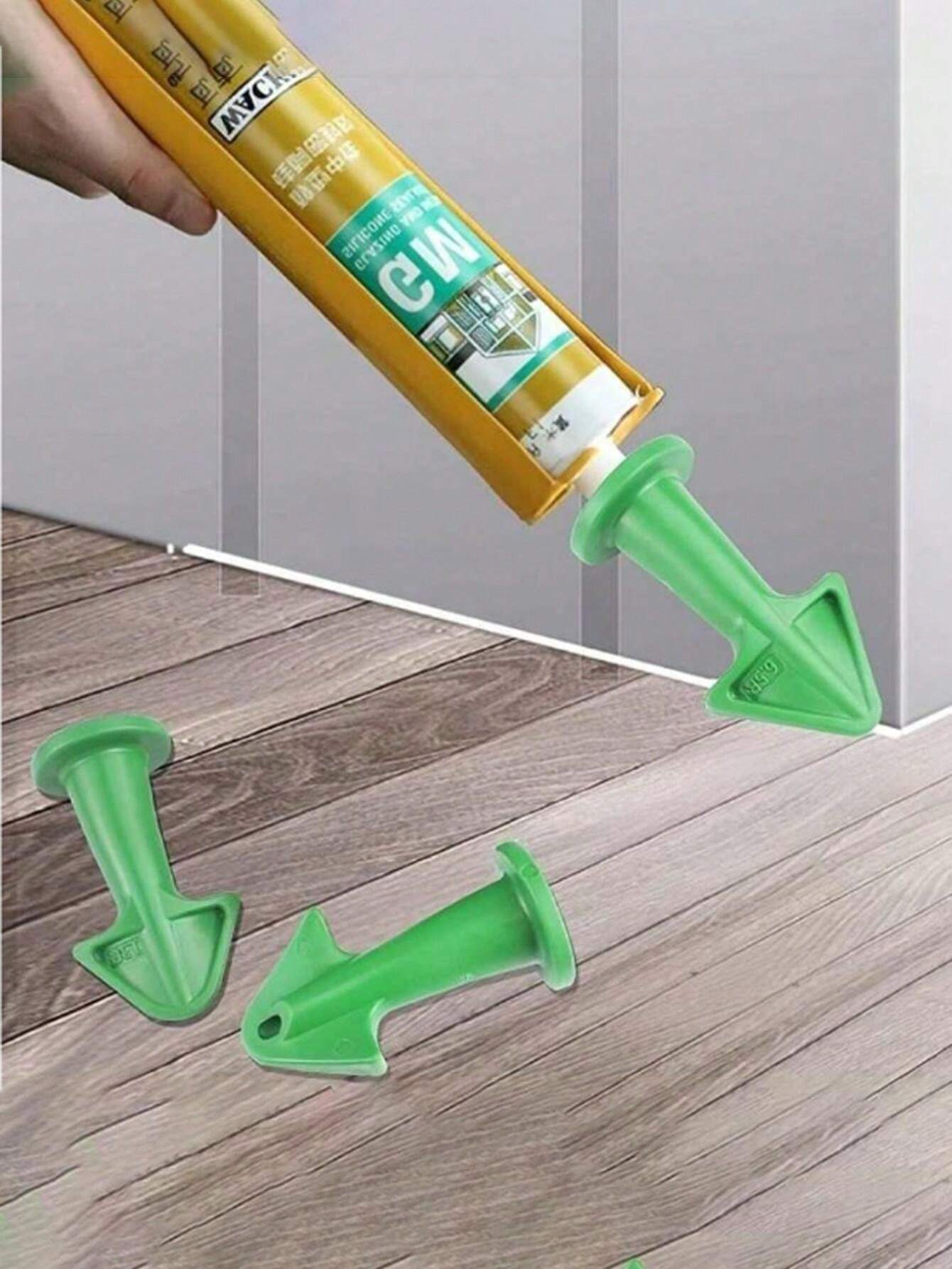 3pcs Multi-Function Glass Glue Board Caulking Tool, Green Adhesive ...