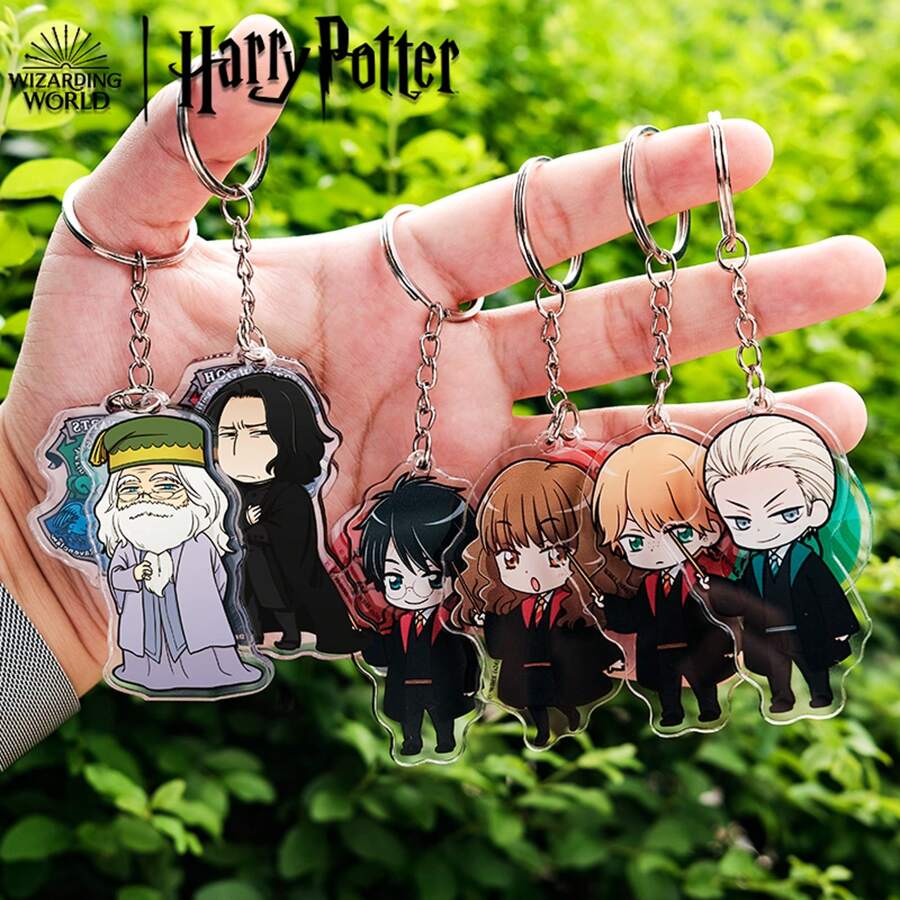 Harry Potter Keychains, Cartoon Q-Version Movie Peripheral Versatile ...