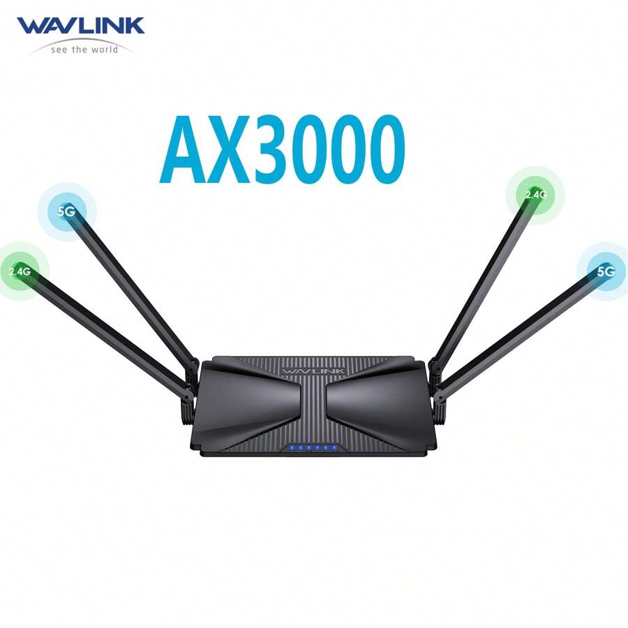 Wi-Fi 6 AX3000 Dual Band Mesh Router, 802.11ax Wireless Gigabit Router ...