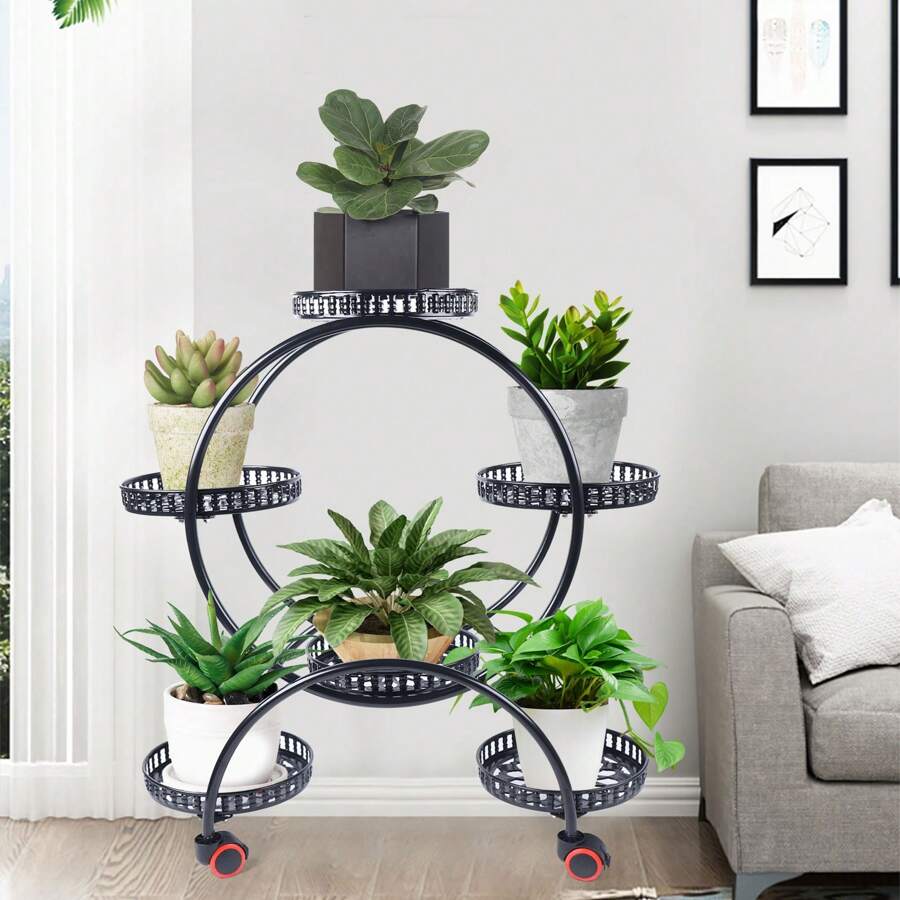 LOYALHEARTDY 6 Tier Metal Plant Stand Outdoor Indoor Flower Pot Rack ...