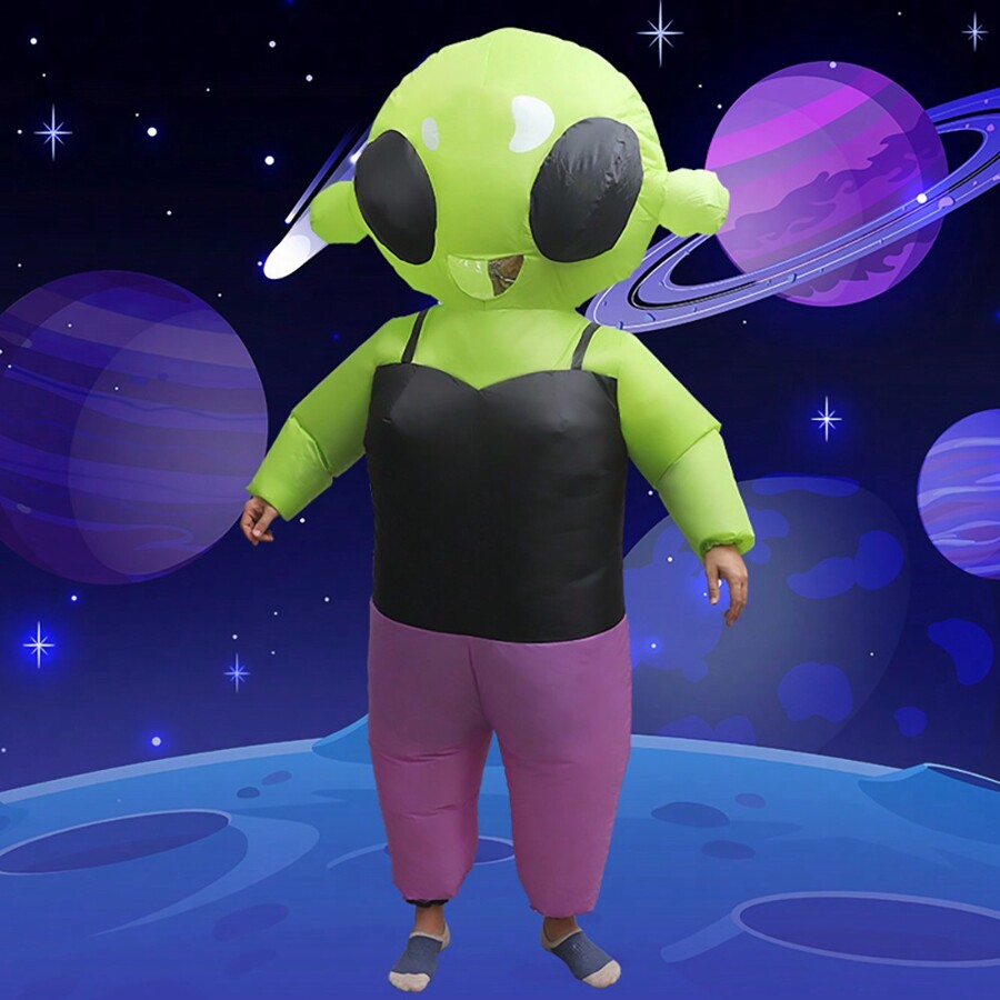 1pc ET Alien Inflatable Costume Anime Suits Dress Mascot Party Cosplay ...