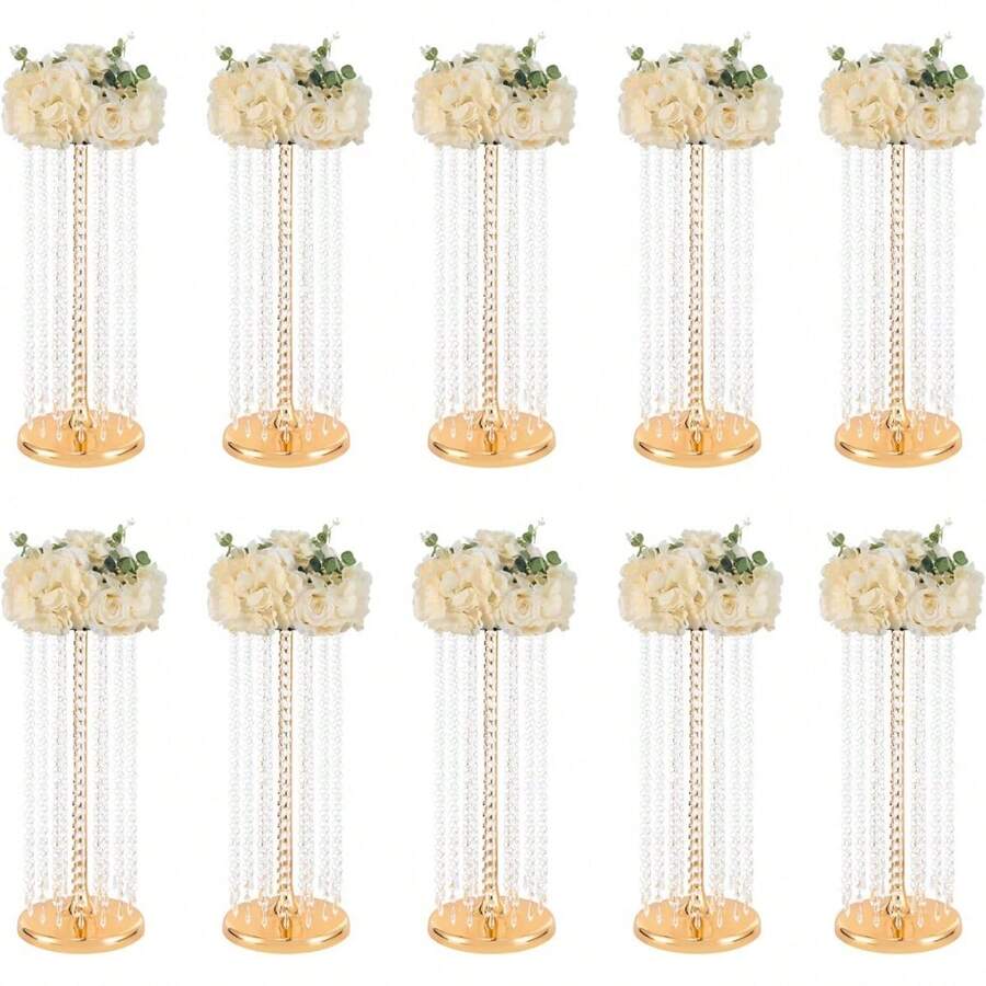 CNCEST 10 Pcs Flower Balls For Wedding Centerpieces Fake Flower Ball ...