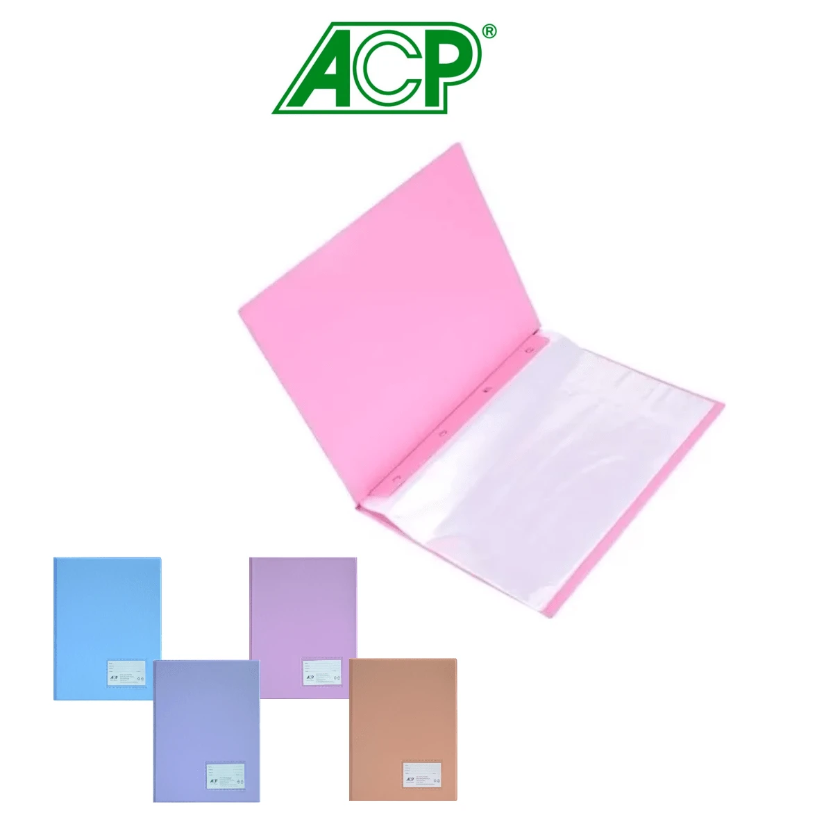 Pasta Catálogo com 20 Plasticos Pvc com Visor Tons Pasteis ACP | SHEIN ...