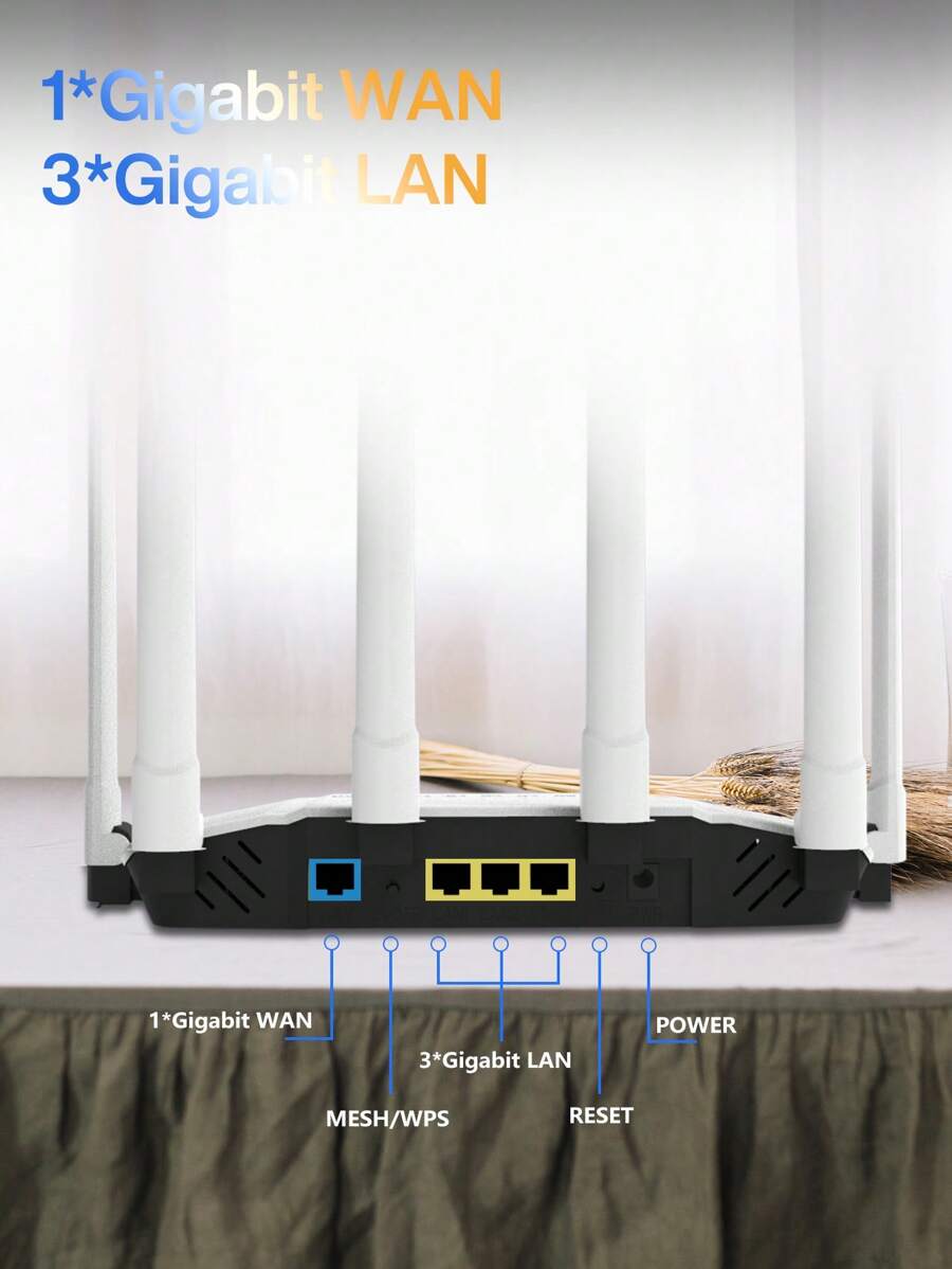 KOSKY 3000M Wi-Fi 6 次世代ワイヤレスルーター、802.11ax ワイヤレスルーター、ギガビット、デュアルバンドインターネットルーター、VPNルーター、IPv6 & 保護者 ...