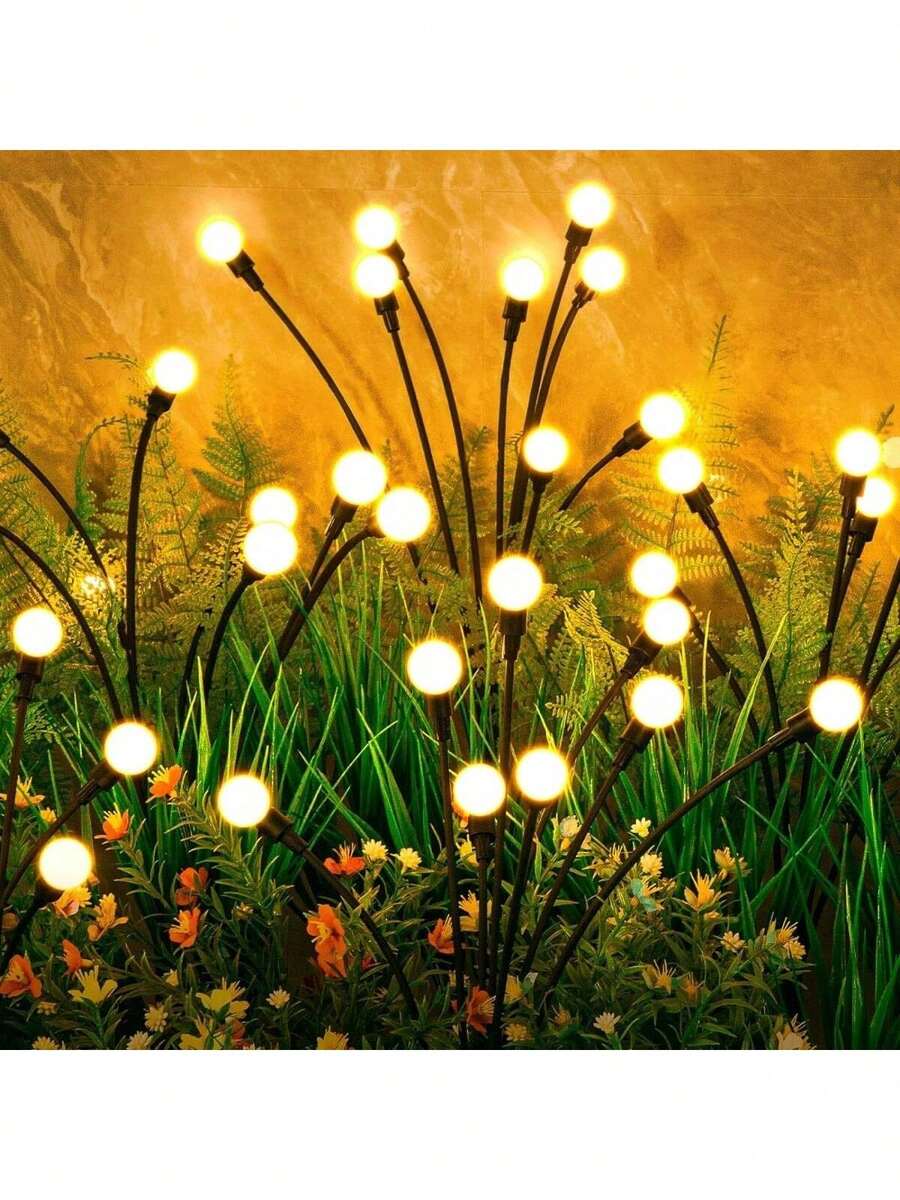 Solar Garden Lights, 8 Pack 64 LED Solar Outdoor Lights, Outdoor ...