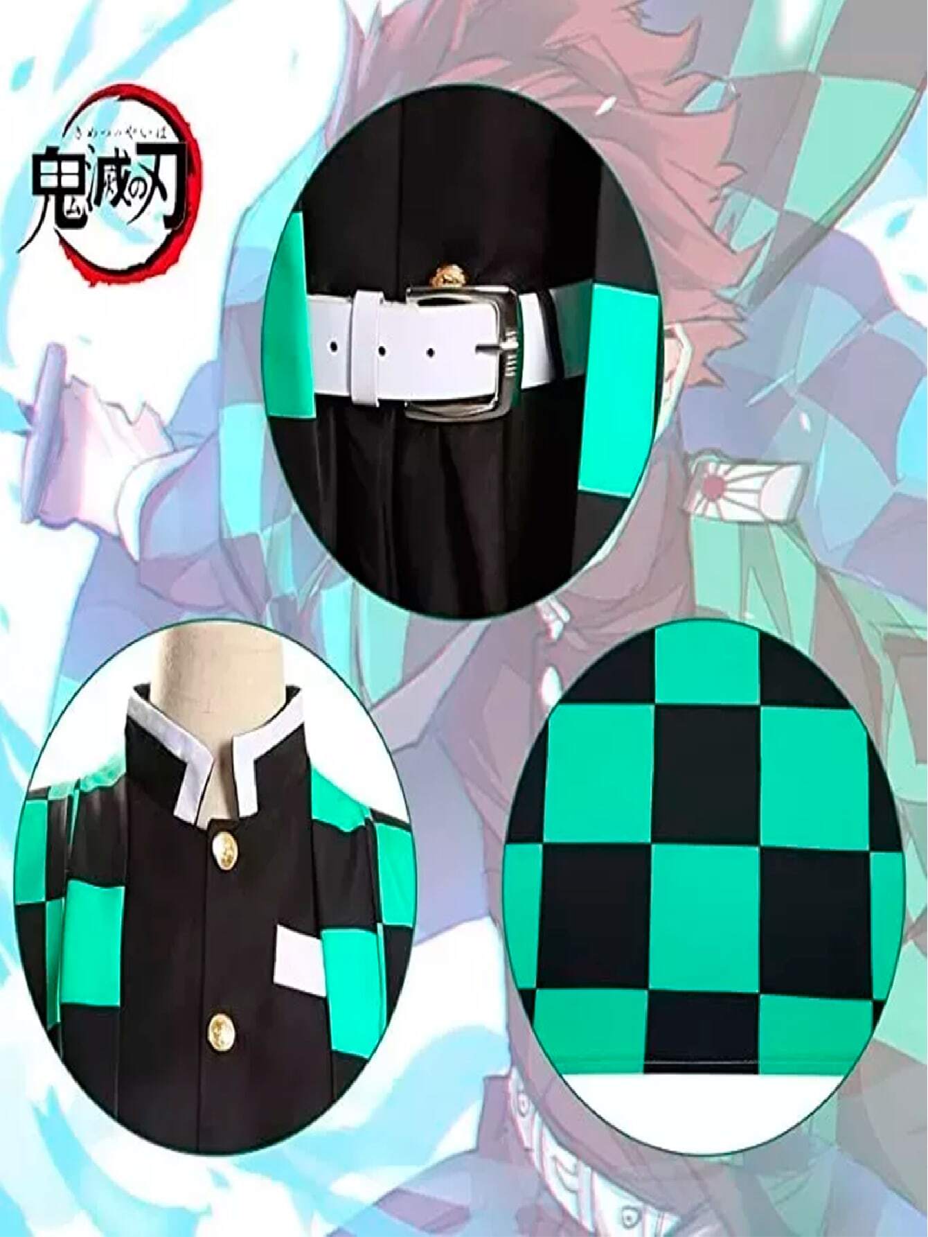 Cosplay D.emon Slayer Tanjiro Kimono | Moda de Mujer | SHEIN México