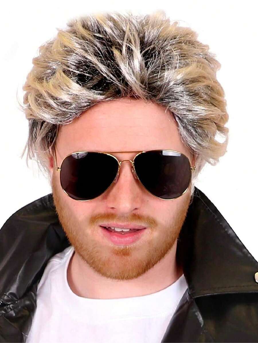 3pc Mens 1980s Fancy Dress Costume George Michael Choose Life T-Shirt ...